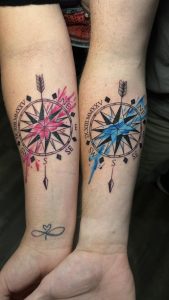 23 Creative and Meaningful Couple Tattoos for Every Style and Story ...