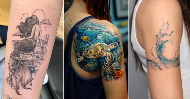 21 Ocean Themed Tattoos for Sea Enthusiasts - TattoosOfAsia