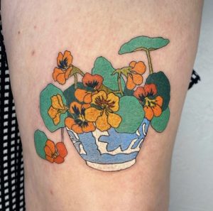 25 Colorful Floral Tattoo Designs That Are Blooming in Popularity ...