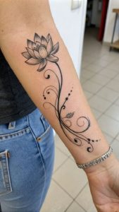 26 Fresh Floral Fine Line Tattoo for Modern Ink Fans - TattoosOfAsia