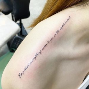 24 Meaningful Script Tattoo Ideas for Your Next Ink - TattoosOfAsia