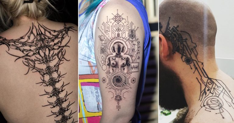 20 Futuristic Cyber Sigilism Tattoo Ideas & Tech-Motifs - TattoosOfAsia