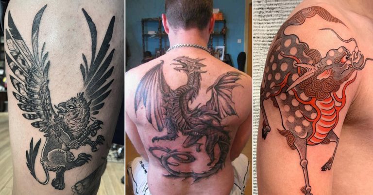 21 Mythological Creatures Tattoos for Fans of Legends and Lore ...
