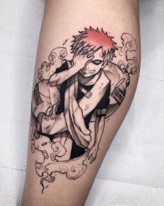 18 Meaningful and Powerful Gaara Tattoo for True Naruto Fans ...